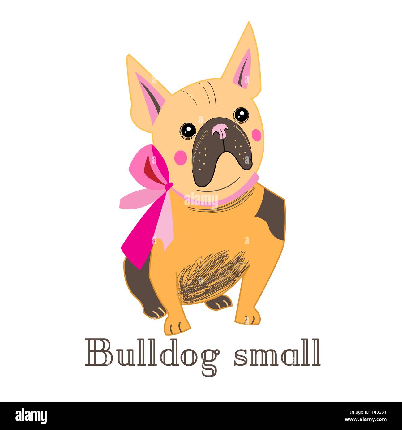 Color image small dog Stock Vector Images - Alamy