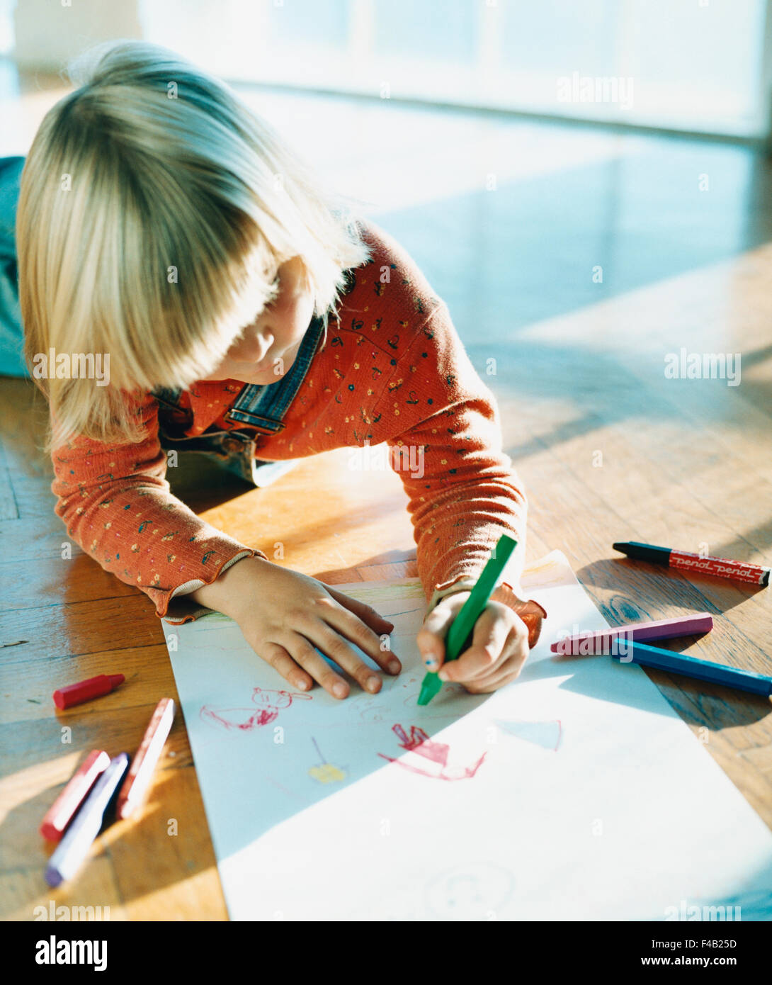 children only color image concentration crayon creativity draw ...