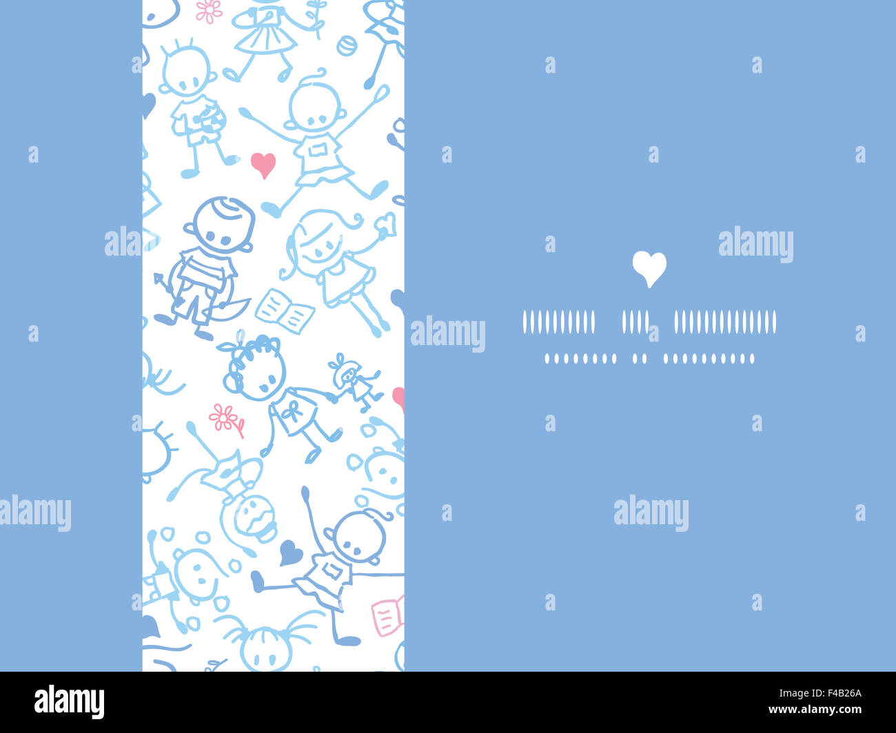 Playing children horizontal seamless pattern background Stock Photo - Alamy