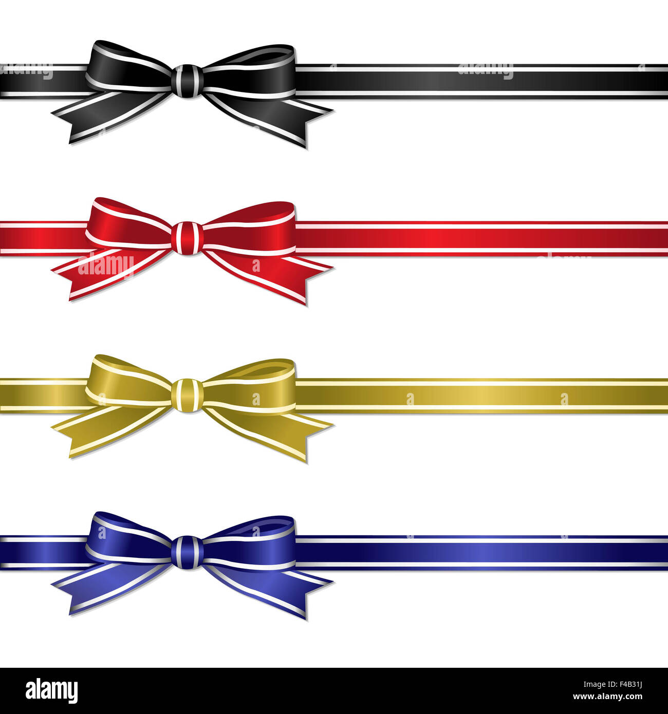 Set From Color Ribbons Stock Photo - Alamy