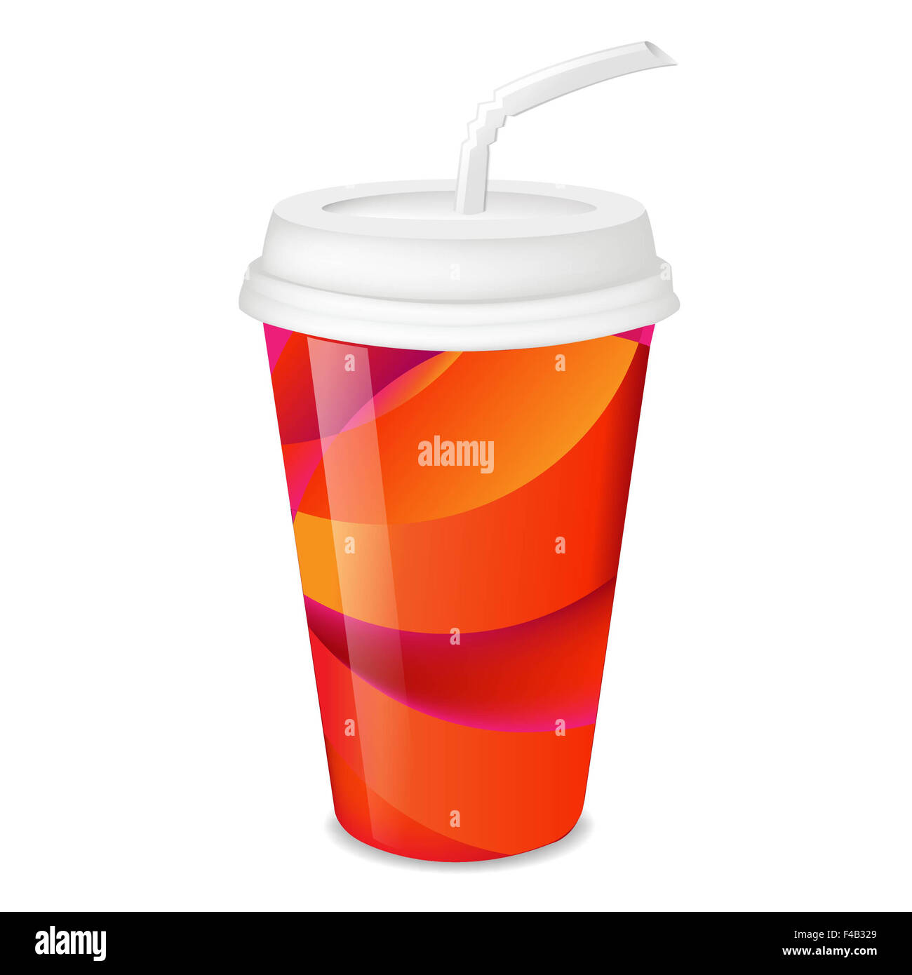 Colorful Paper Glass Stock Photo - Alamy