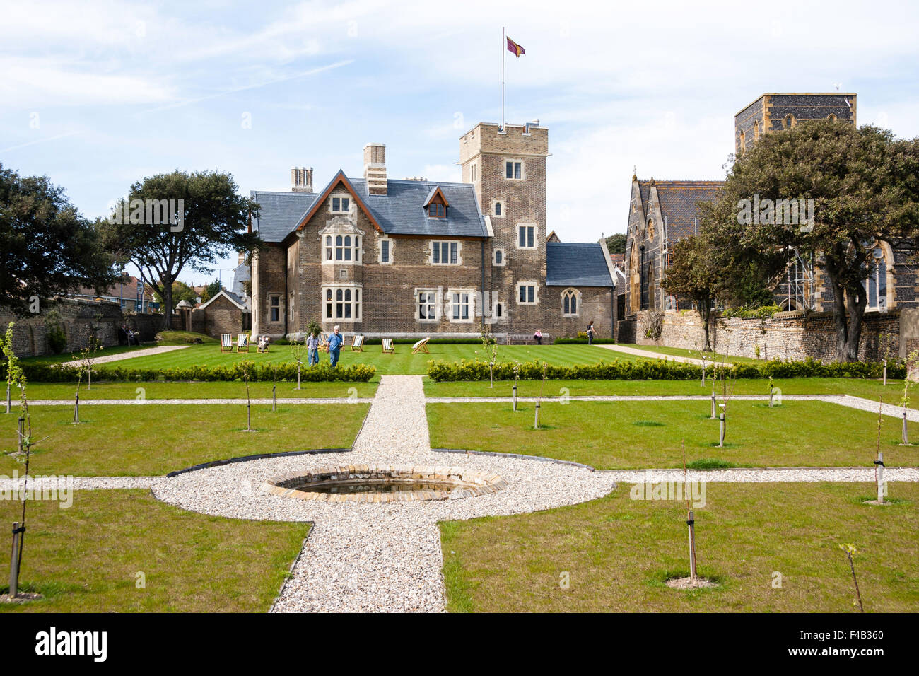England, Ramsgate. The Grange, house designed by Augustus Pugin in the ...