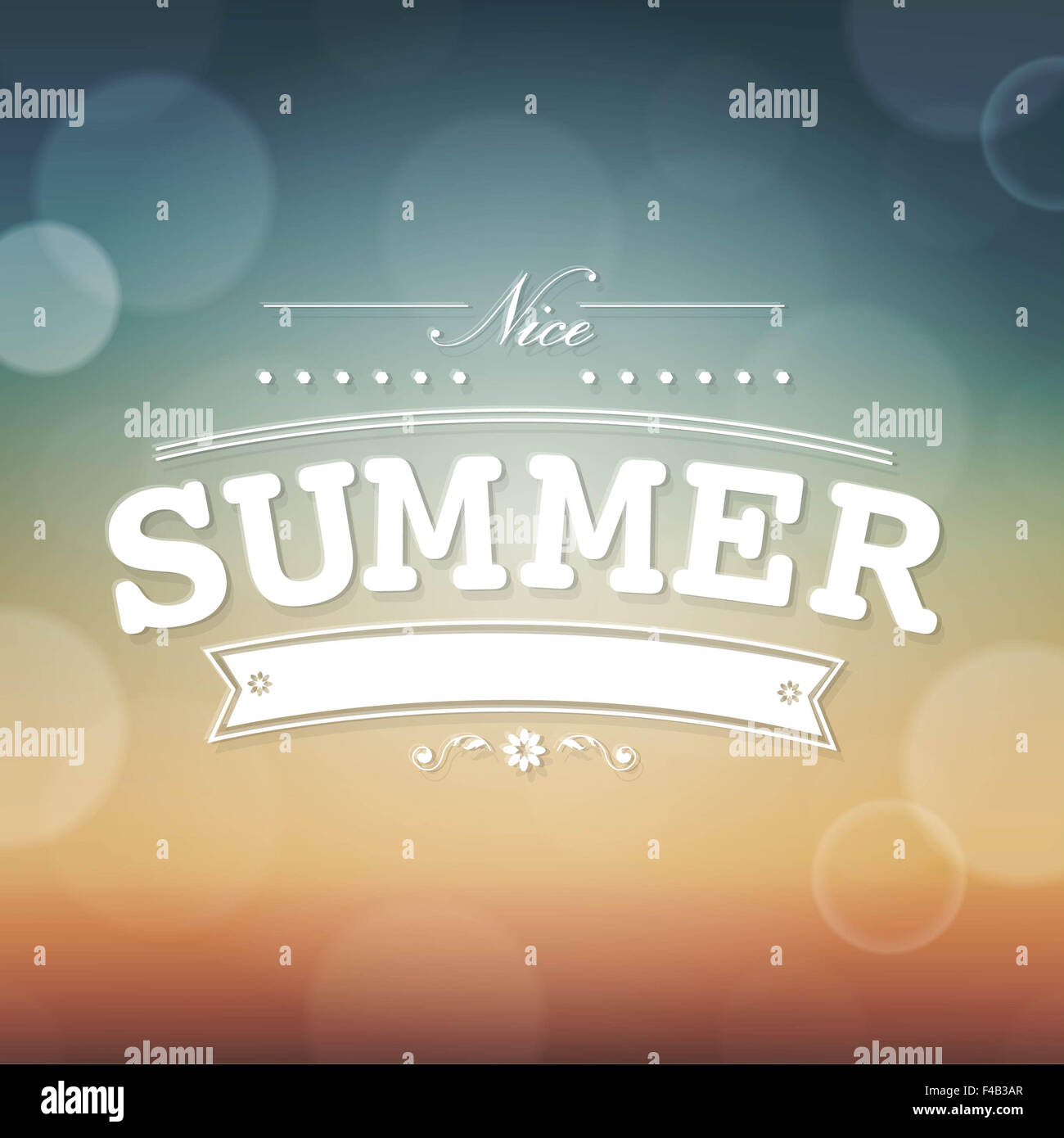 Vintage Summer Poster Stock Photo - Alamy