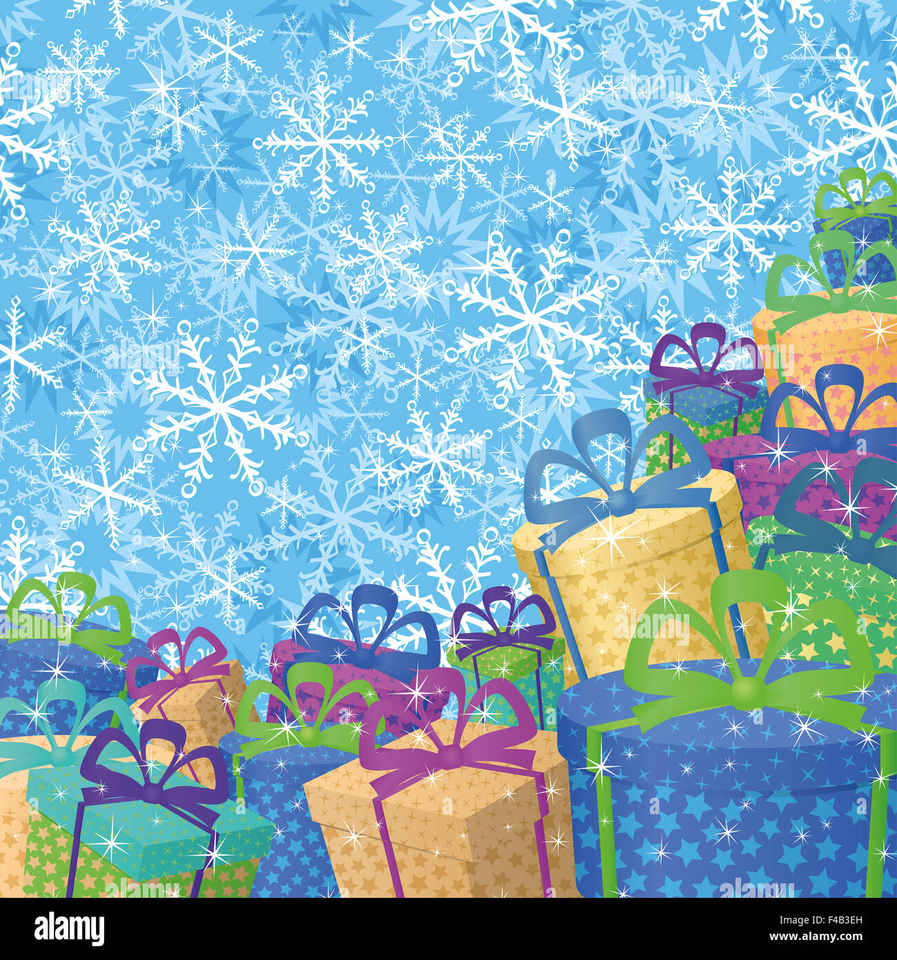 Christmas background with gifts Stock Photo - Alamy