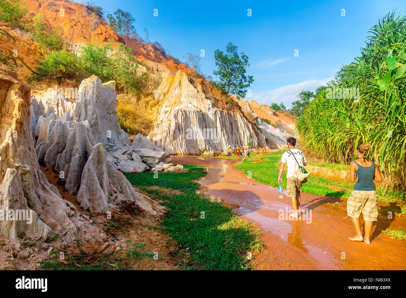 Great landscape inside the Fairy Stream Resort in Mui Ne, Vietnam Stock ...