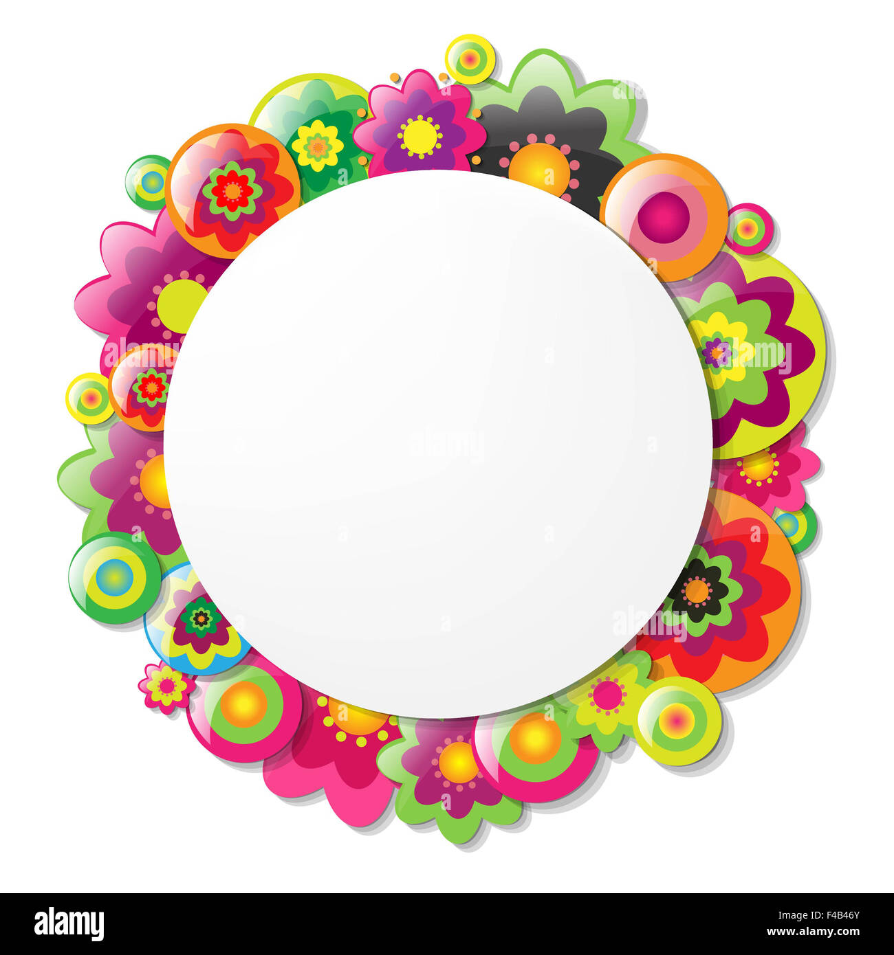 Vintage banner flowers leaves hi-res stock photography and images - Alamy