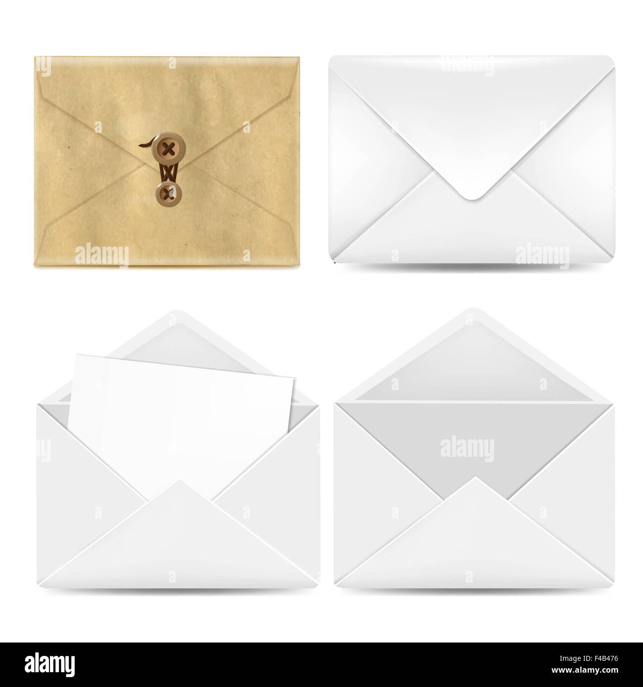 Envelope Big Set Stock Photo - Alamy