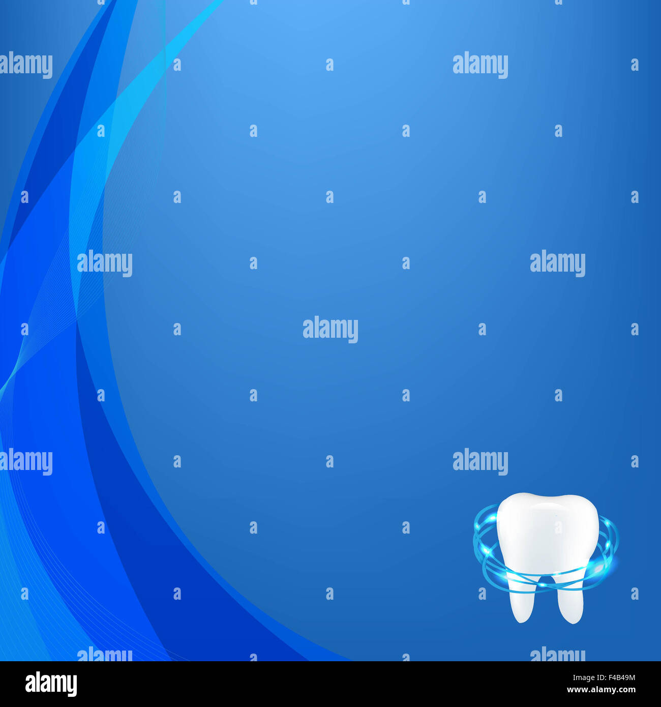 Tooth Blue Dinamic Background Stock Photo - Alamy