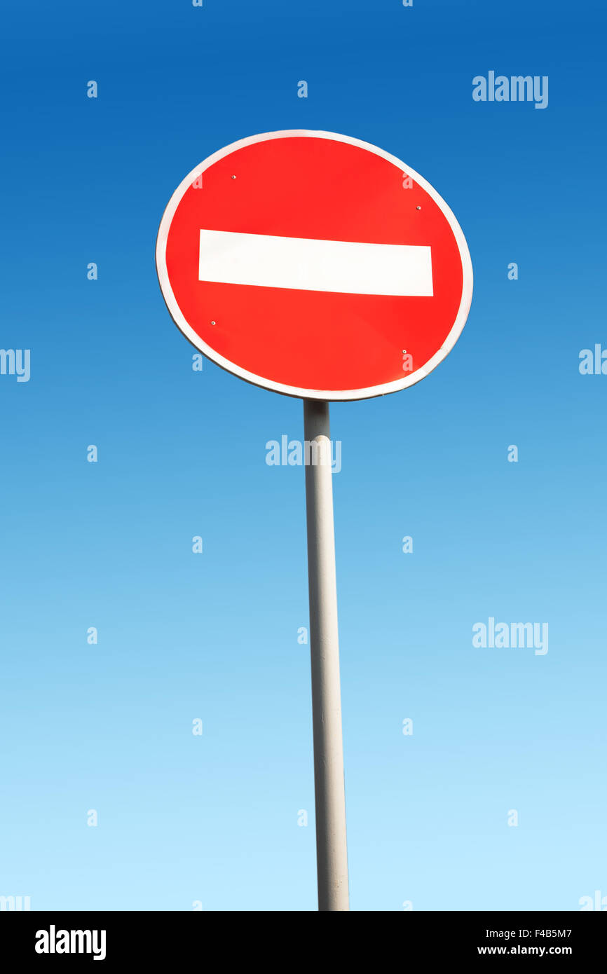 Road traffic sign no entry hi-res stock photography and images - Alamy