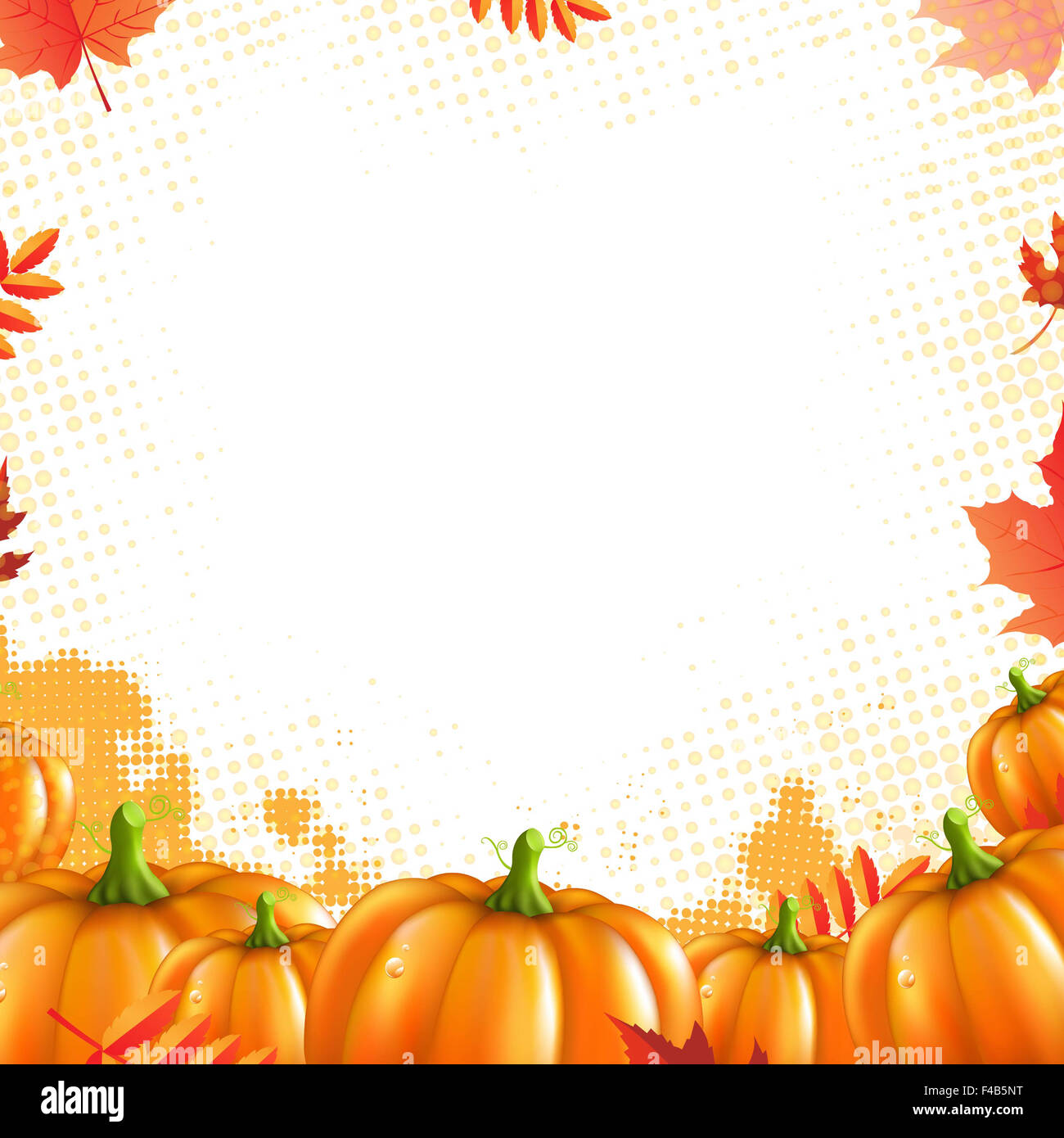 Orange Pumpkins Frame Stock Photo - Alamy