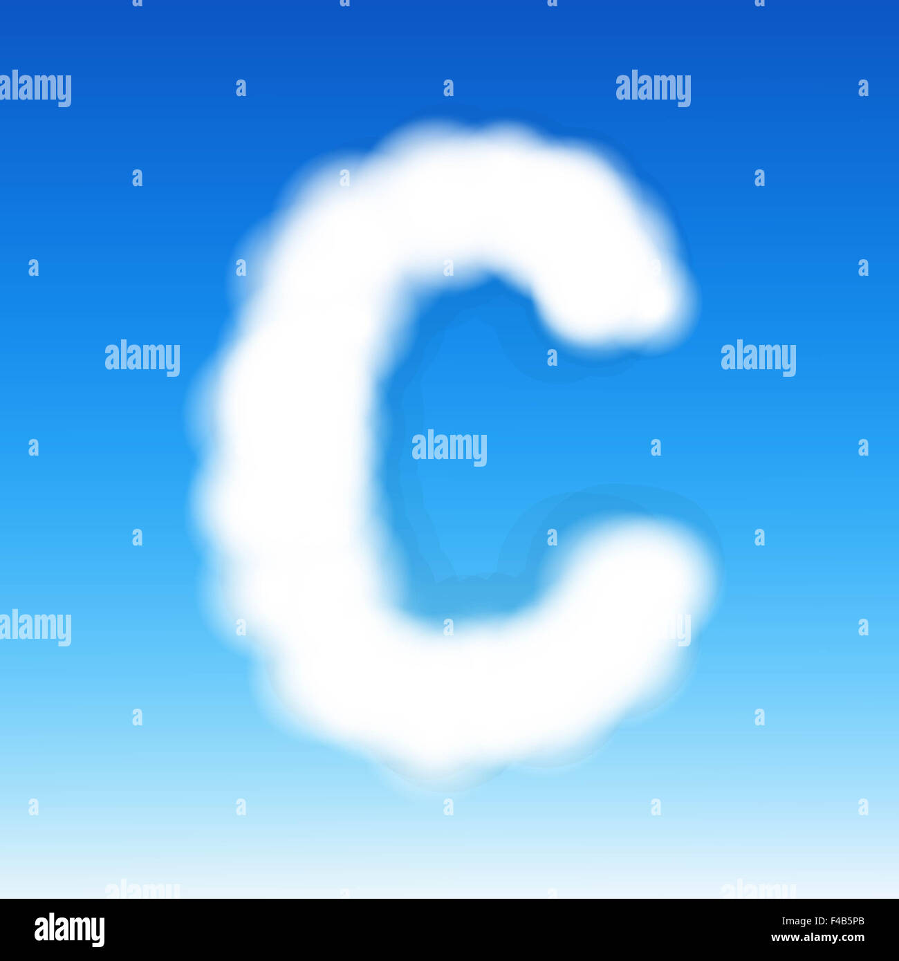Sky Letter C Stock Photo - Alamy
