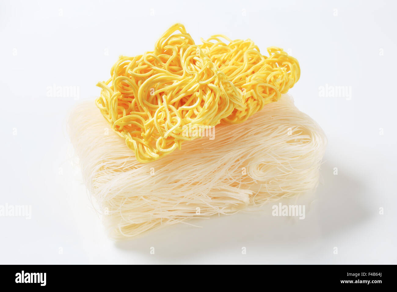 Asian wheat and rice instant noodles Stock Photo - Alamy