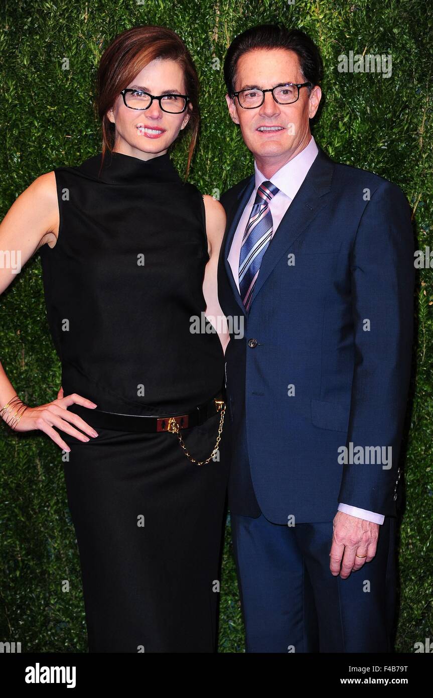 New York, NY, USA. 15th Oct, 2015. Desiree Gruber, Kyle MacLachlan at ...