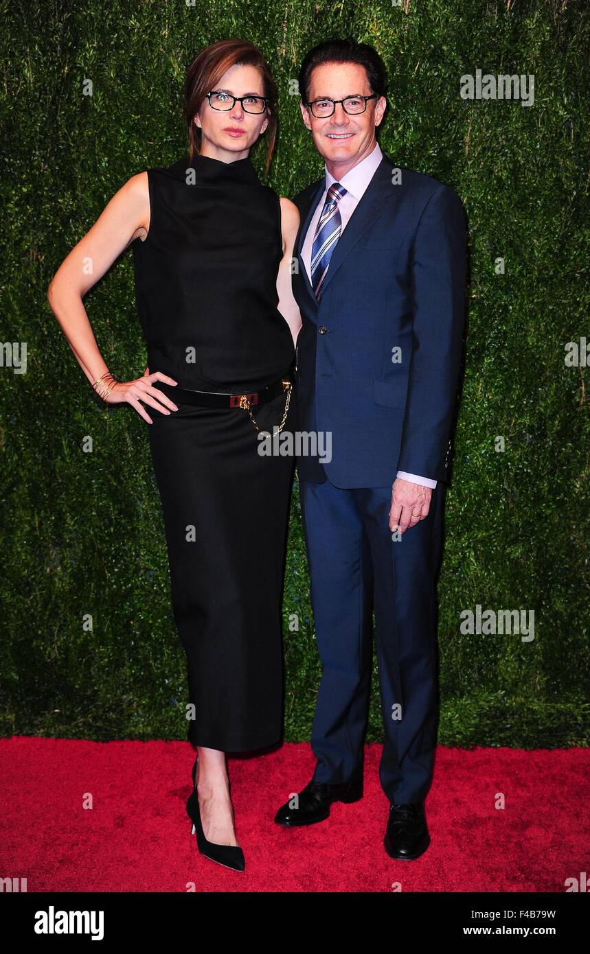 New York, NY, USA. 15th Oct, 2015. Desiree Gruber, Kyle MacLachlan at ...
