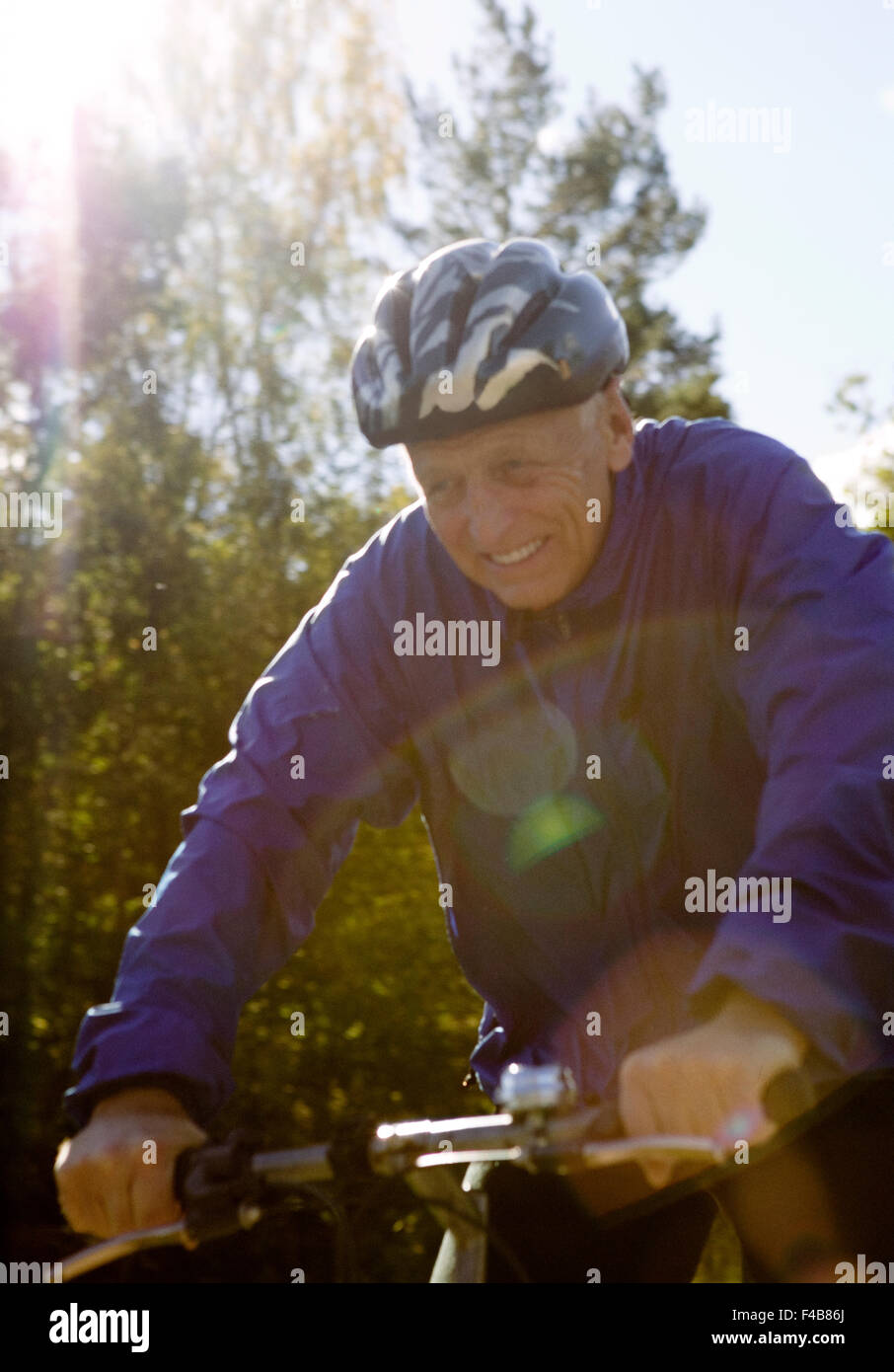 A man cycling Stock Photo - Alamy