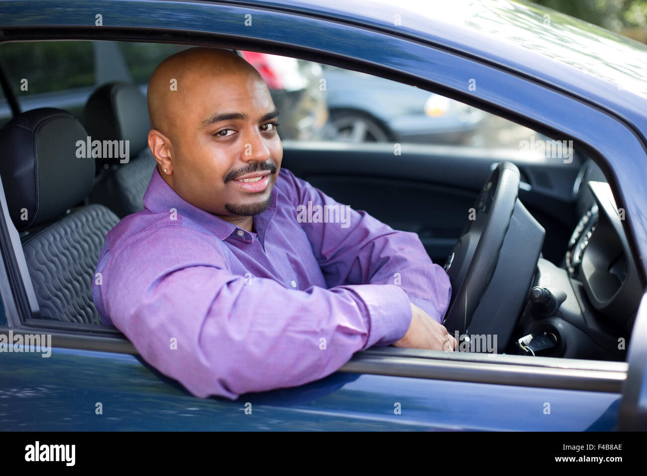 Driver man in car sit hi-res stock photography and images - Alamy
