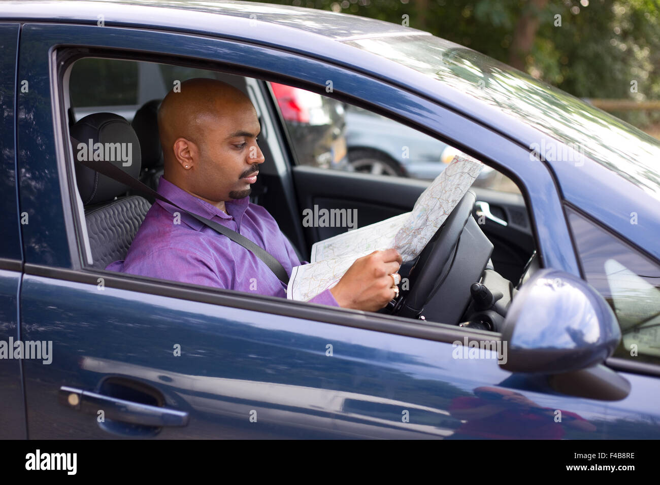 Car driving map hi-res stock photography and images - Alamy