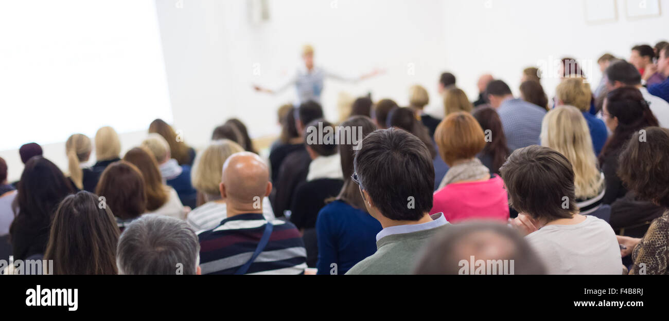 Audience in the lecture hall Stock Photo - Alamy