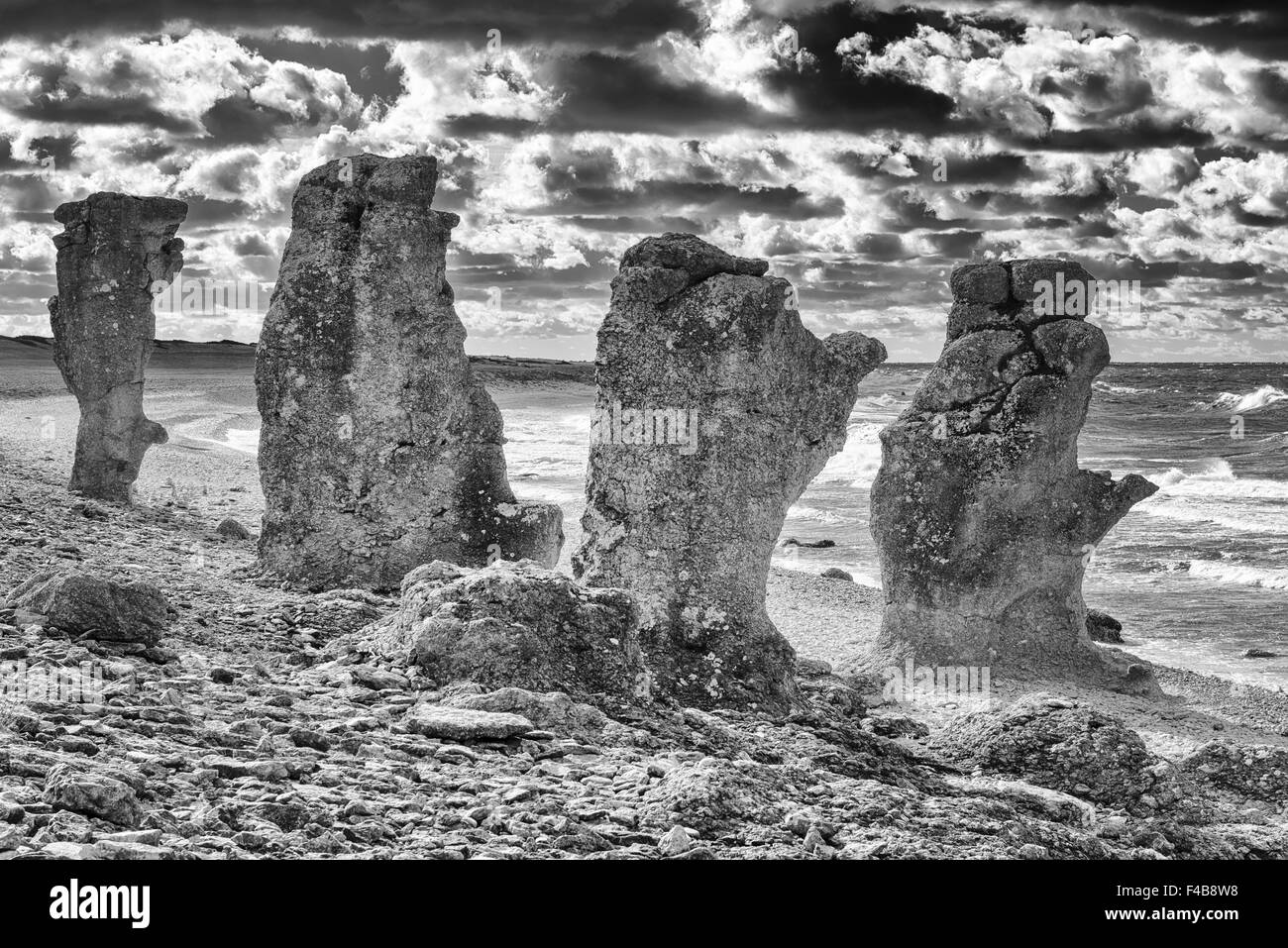 limestone rocks, Gotland, Sweden Stock Photo - Alamy