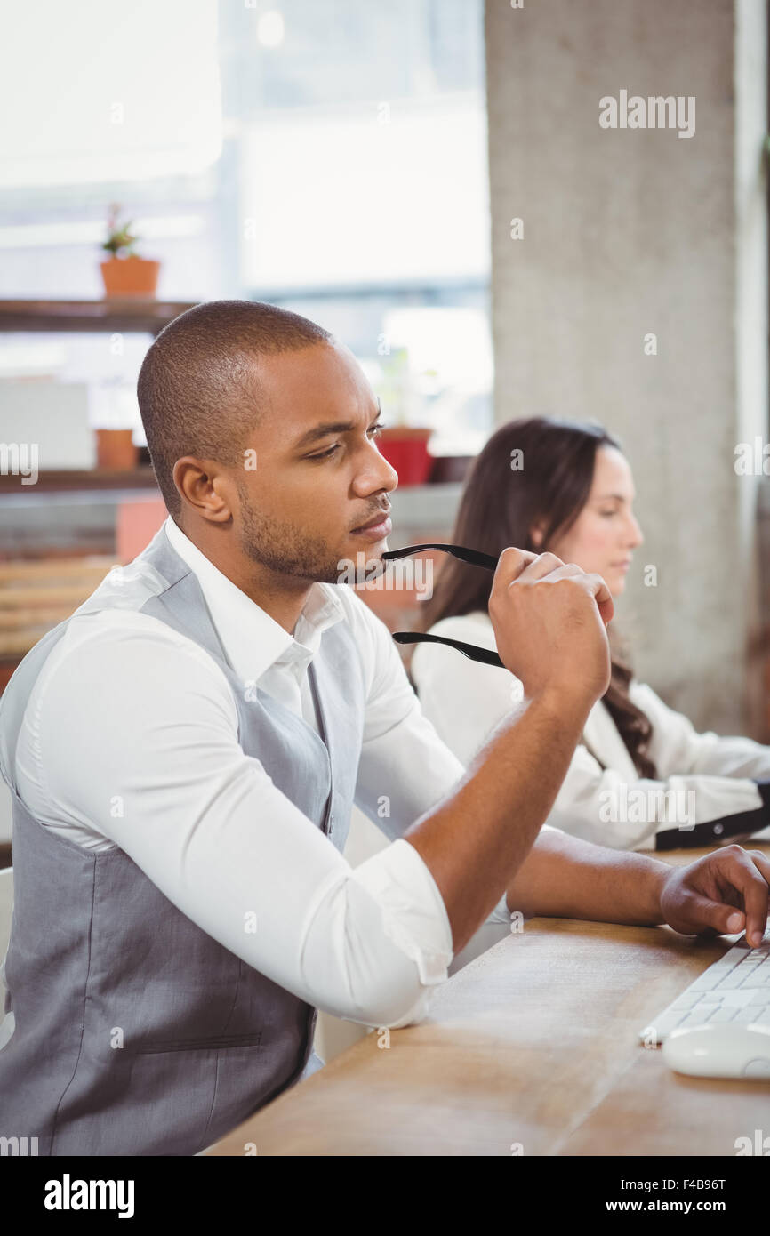 Thinking eyeglasses hi-res stock photography and images - Alamy