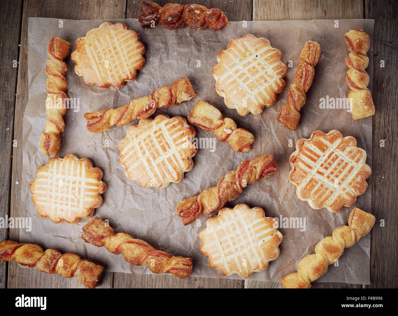Group of sweet tasty cookies Stock Photo - Alamy