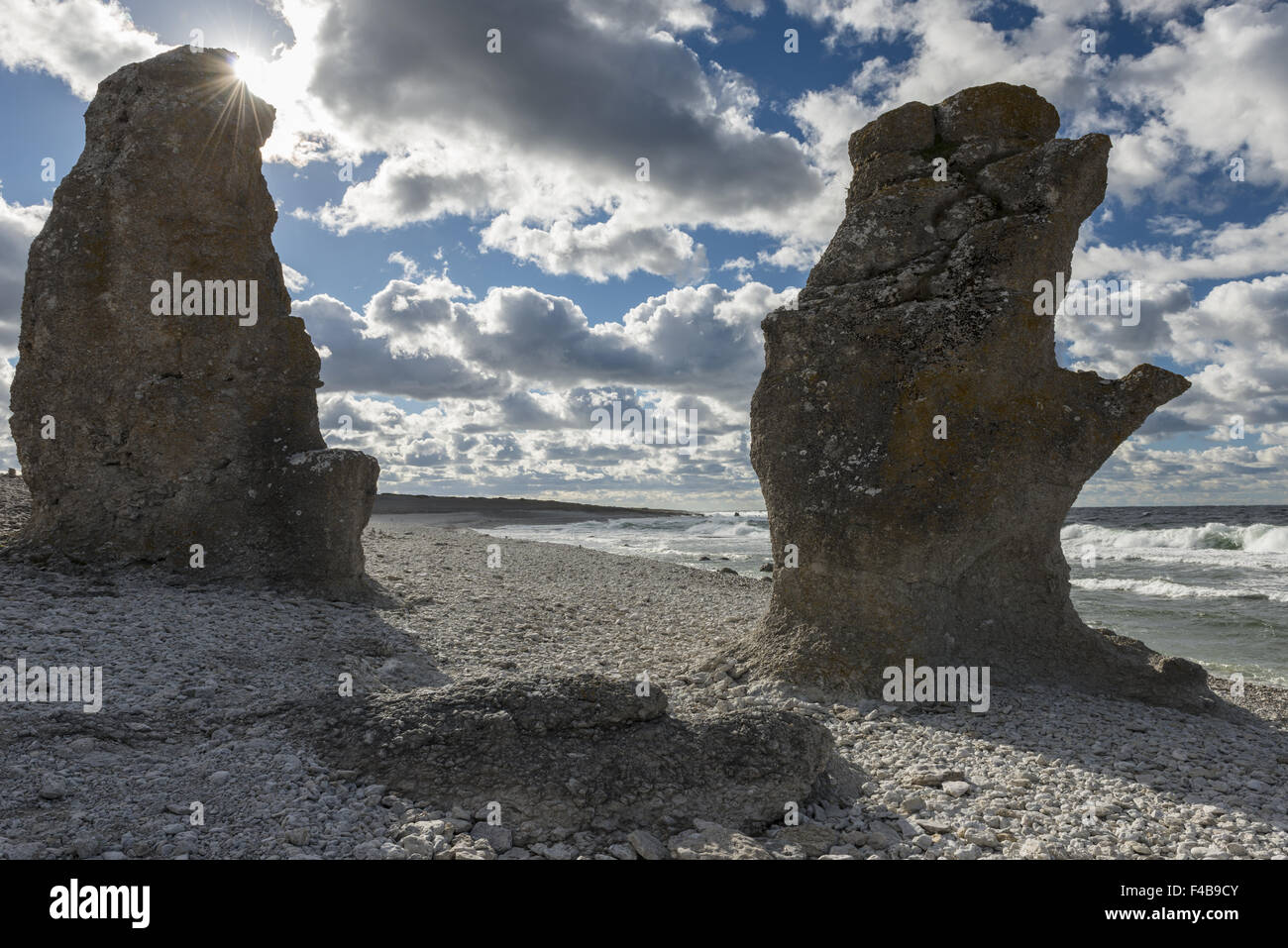 limestone rocks, Gotland, Sweden Stock Photo - Alamy