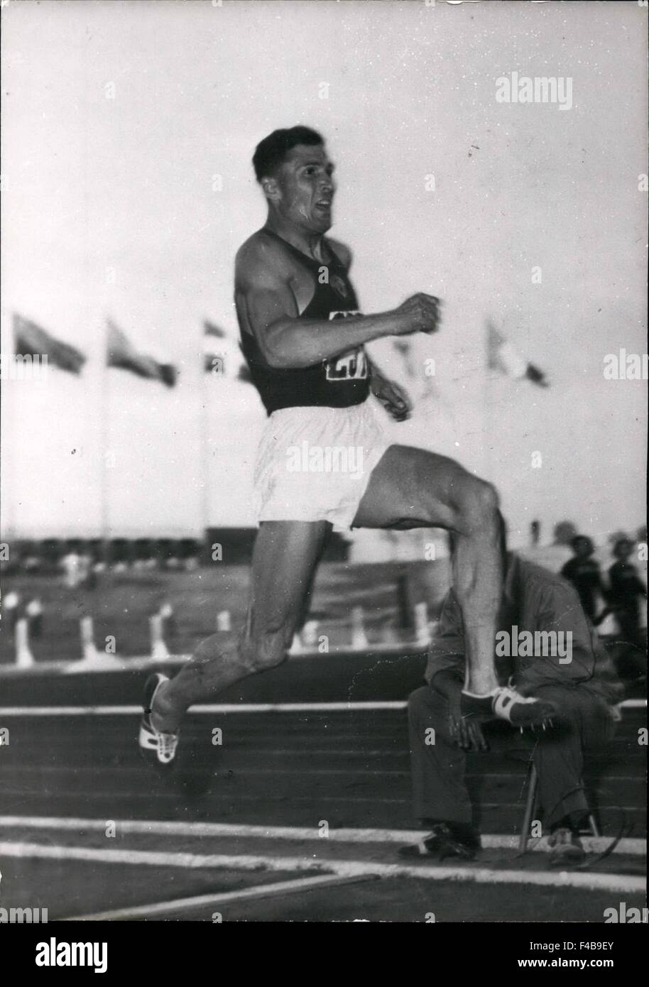 1954 - New European Record of Hop Step and Jump: Russian Athlete ...