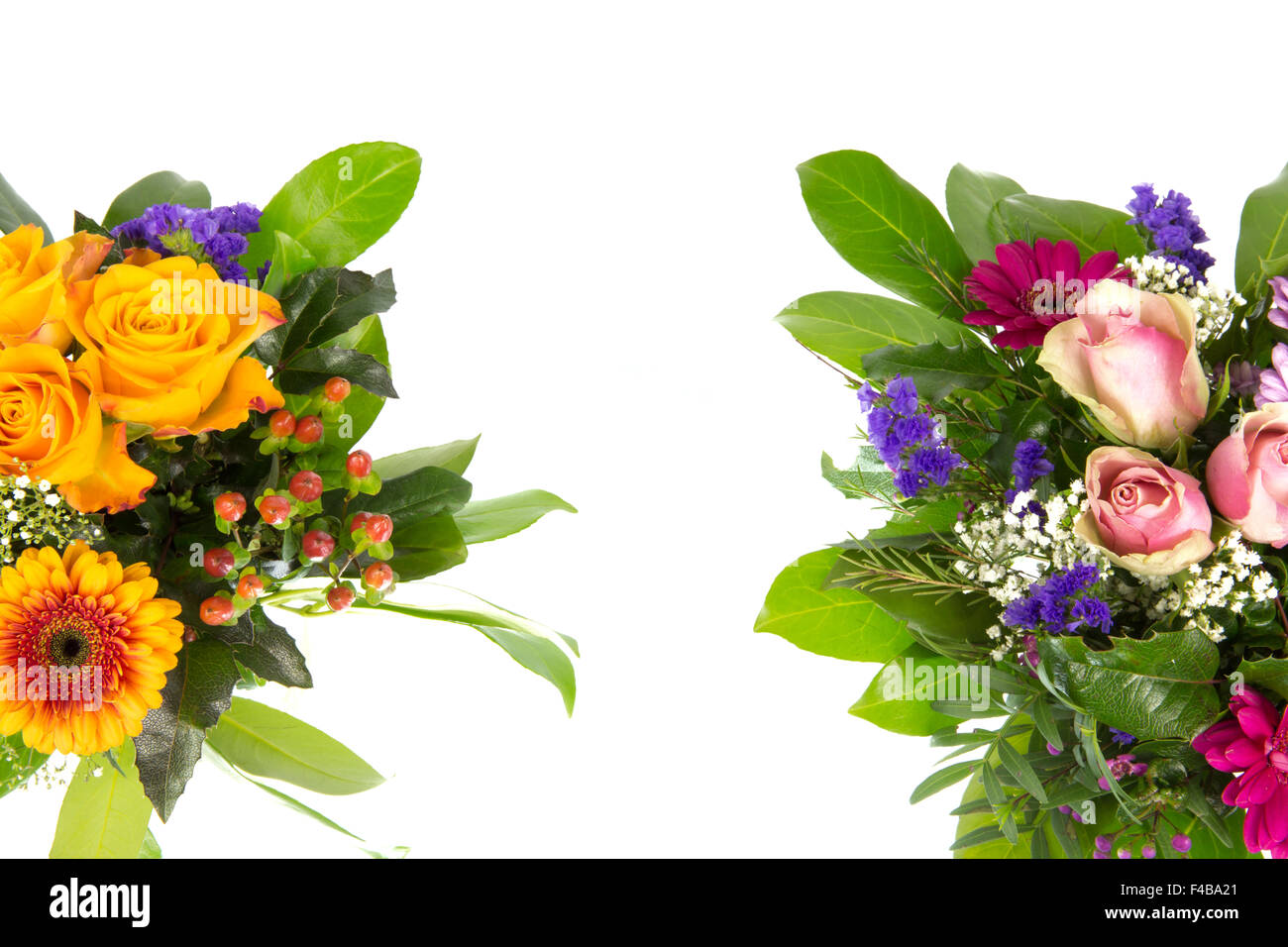 Two bouquets of flowers 6 Stock Photo - Alamy