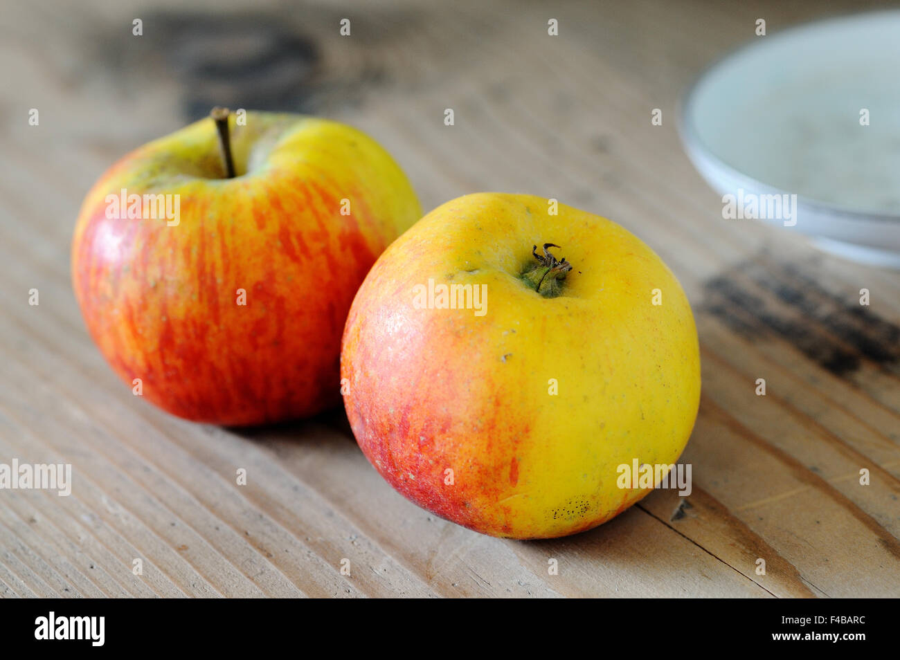 two topaz apples Stock Photo - Alamy