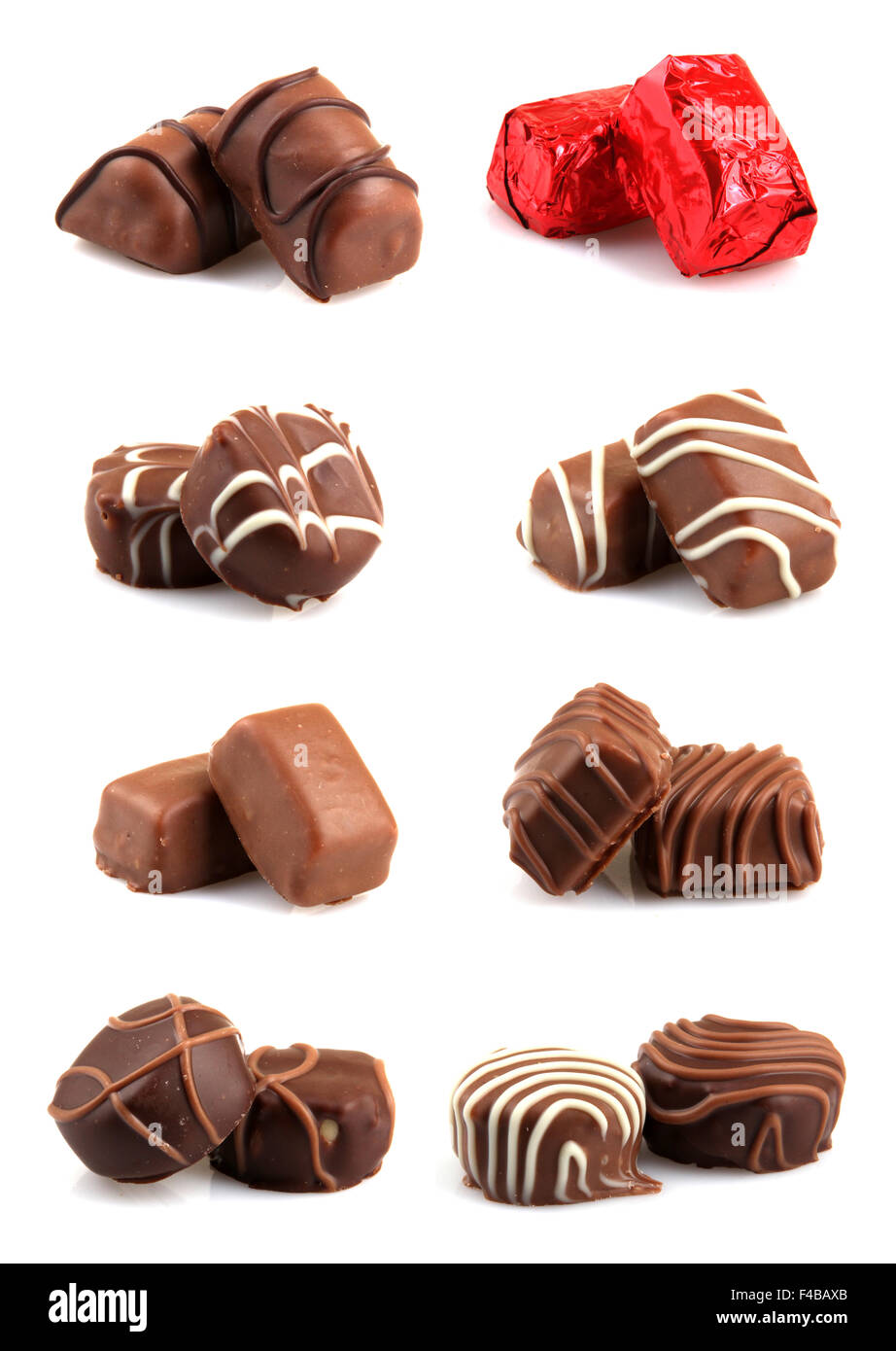 chocolate truffles isolated Stock Photo - Alamy