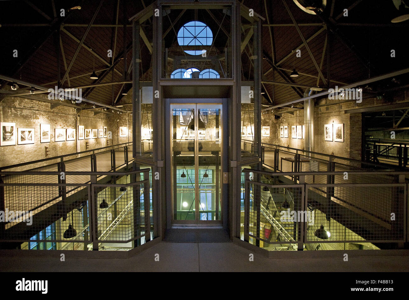 Zollern colliery ii iv in the evening hi-res stock photography and ...