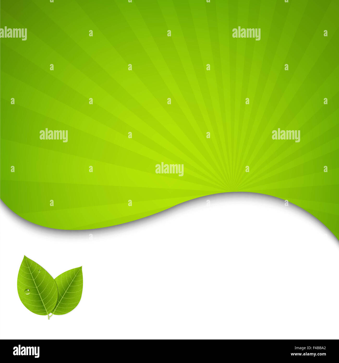 Eco Green Leaves Poster Stock Photo - Alamy