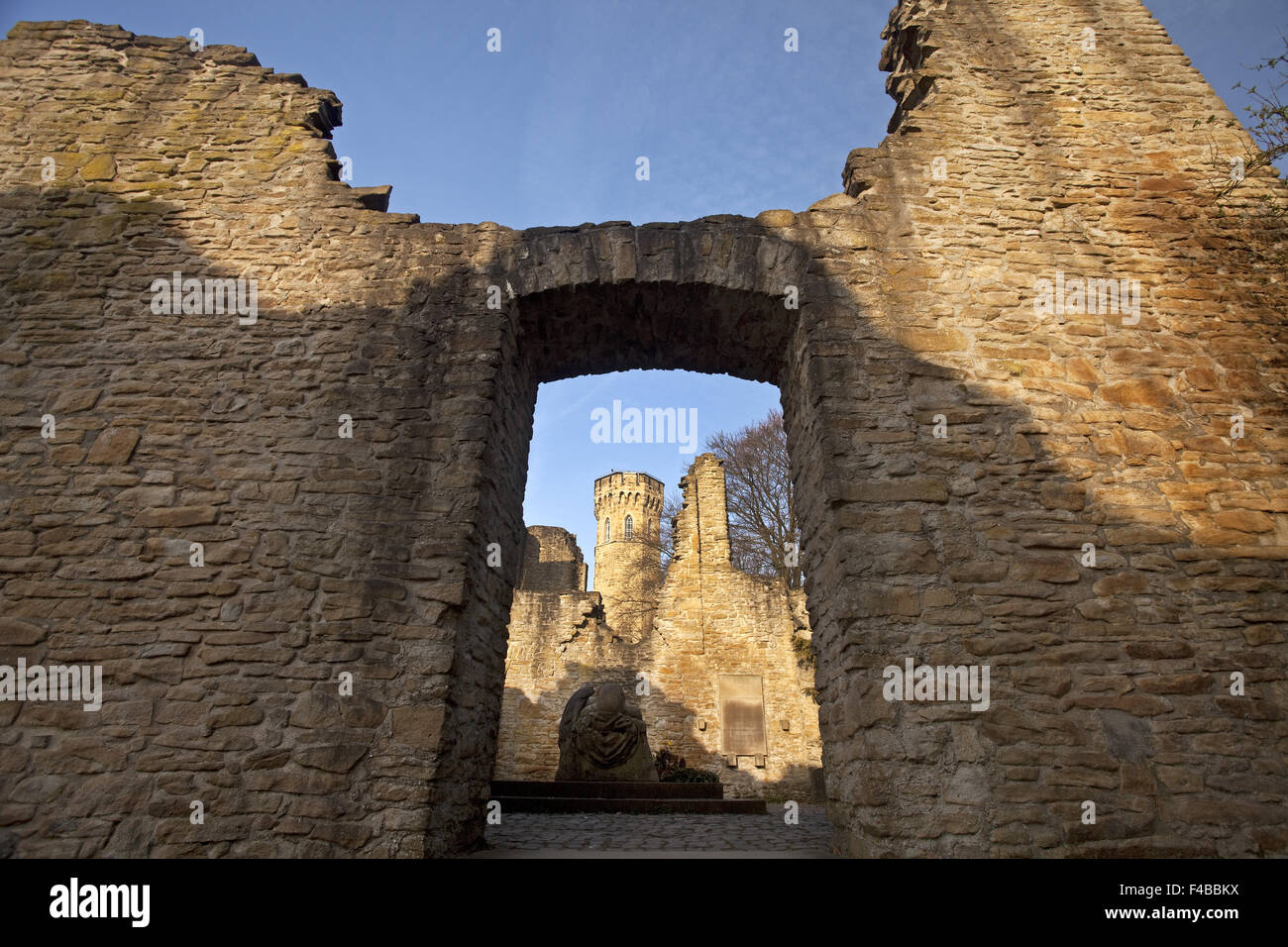 Castle ruins Hohensyburg, Dortmund Stock Photo - Alamy