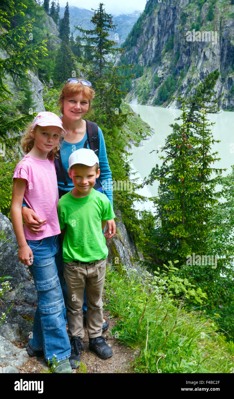 Switzerland alps family hi-res stock photography and images - Alamy