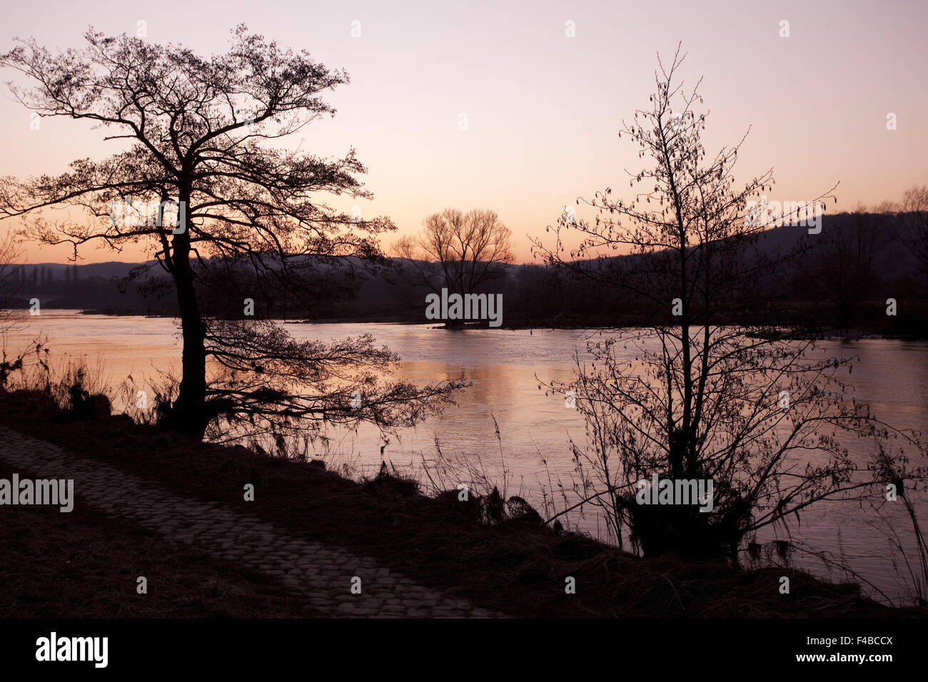 Dawn in the Ruhr valley in Bochum, Germany Stock Photo - Alamy