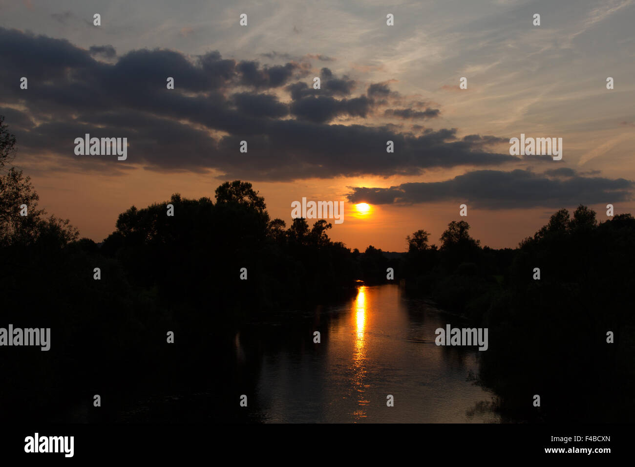 Sunset river 2 Stock Photo - Alamy