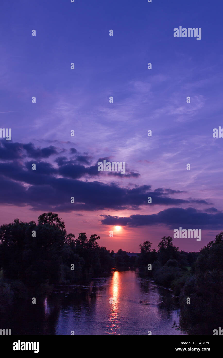 Sunset river 8 Stock Photo - Alamy