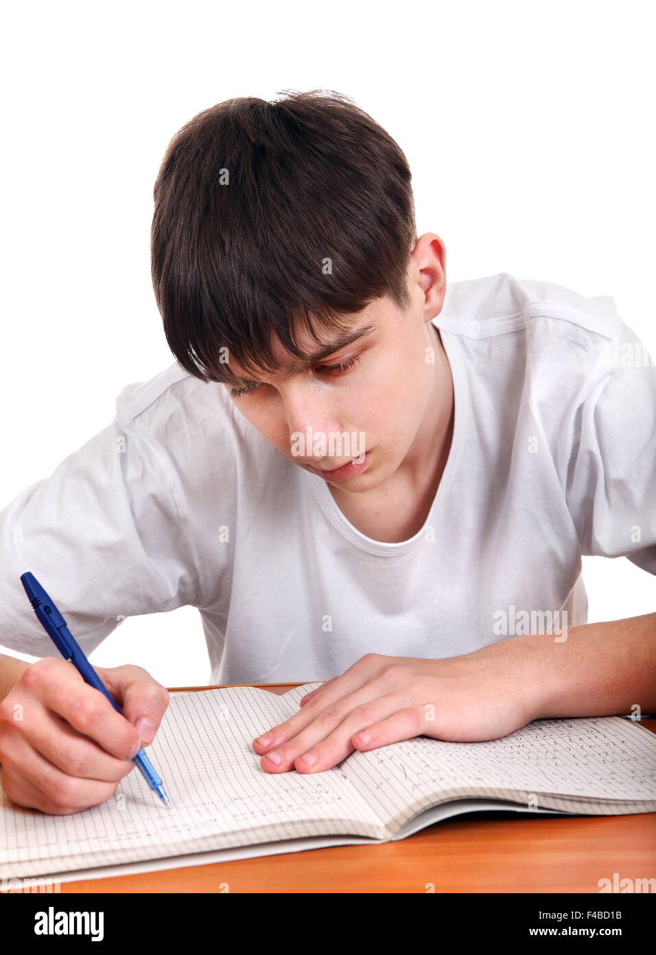 Teenager student writing hi-res stock photography and images - Alamy