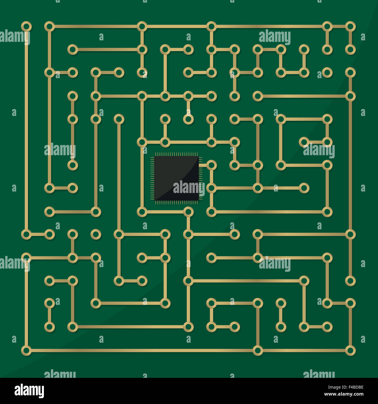 Structure of the microchip hi-res stock photography and images - Alamy