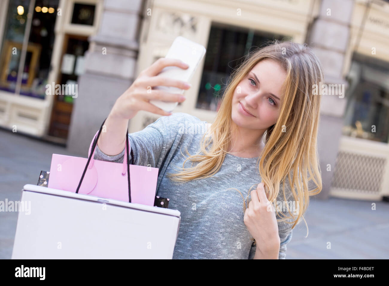 young woman taking a selfie Stock Photo - Alamy