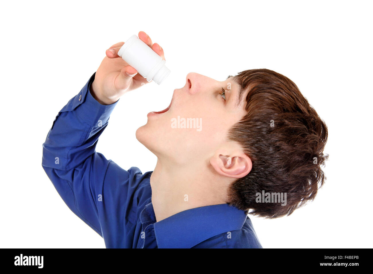 Young Man take a Cure Stock Photo - Alamy