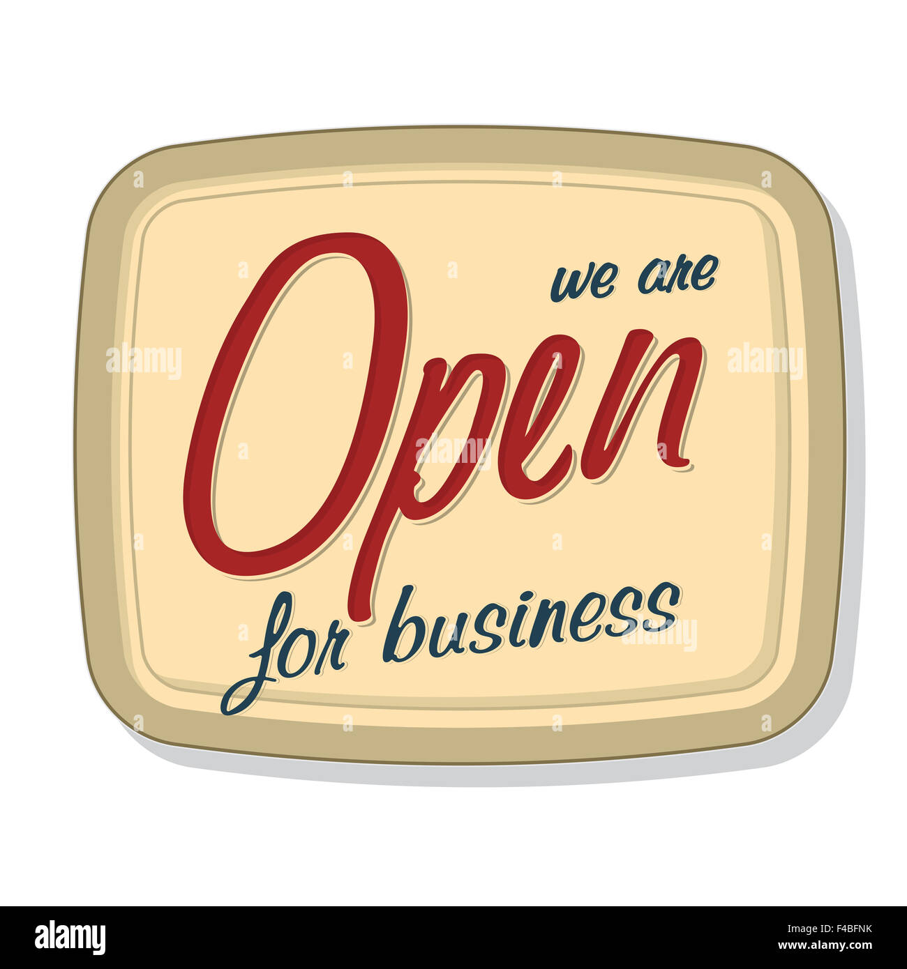 Vintage open sign Stock Photo - Alamy