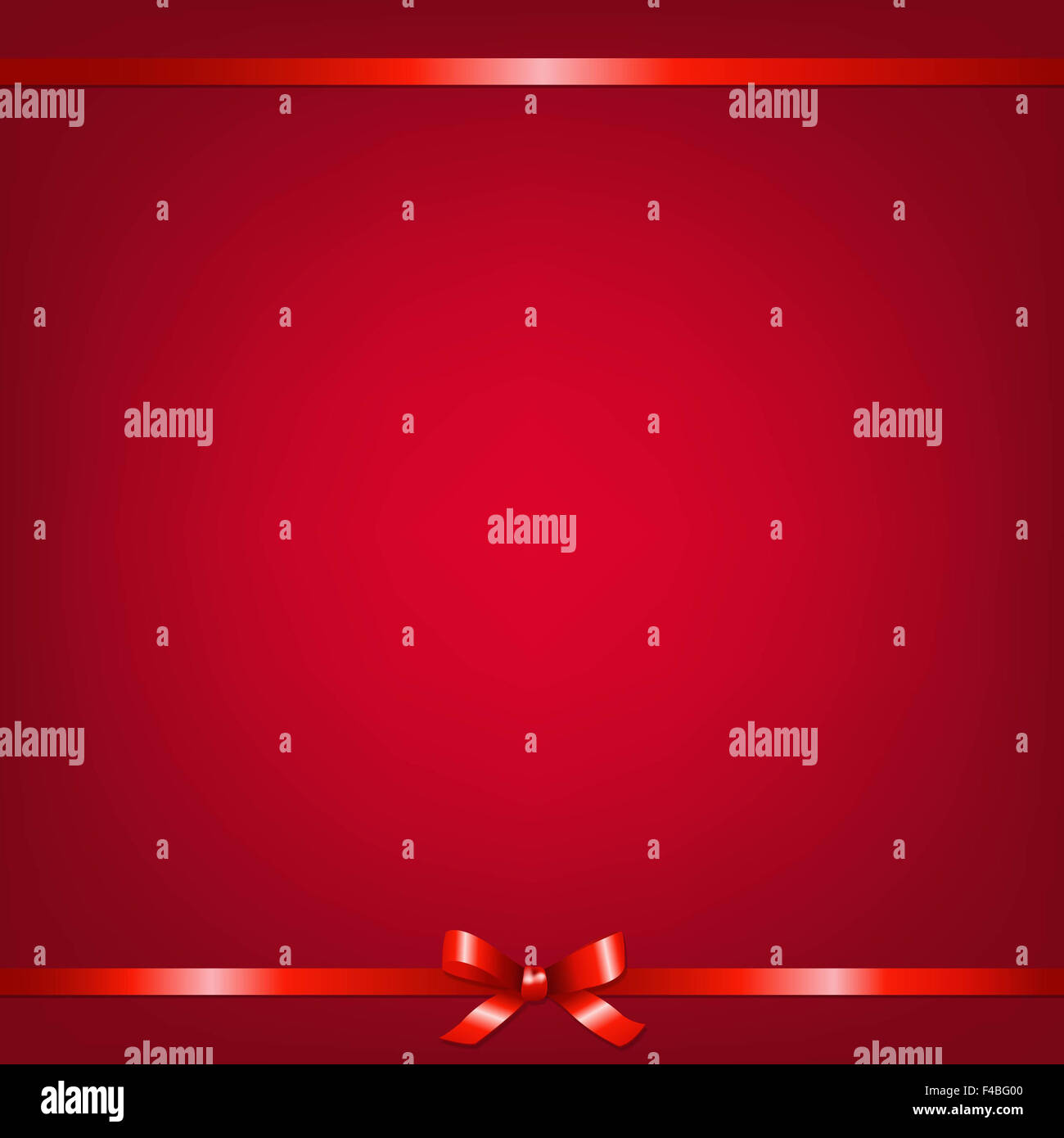 Red Background With Red Ribbon Stock Photo - Alamy