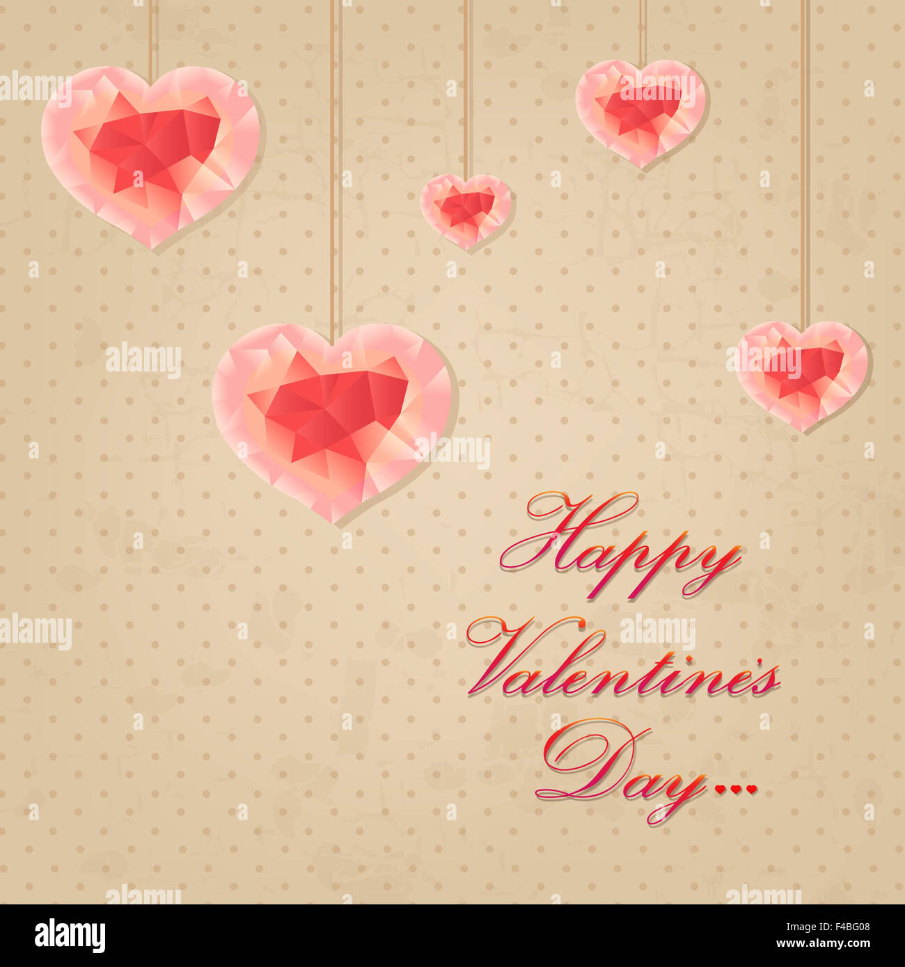 Valentines Day Vintage Background Stock Photo - Alamy