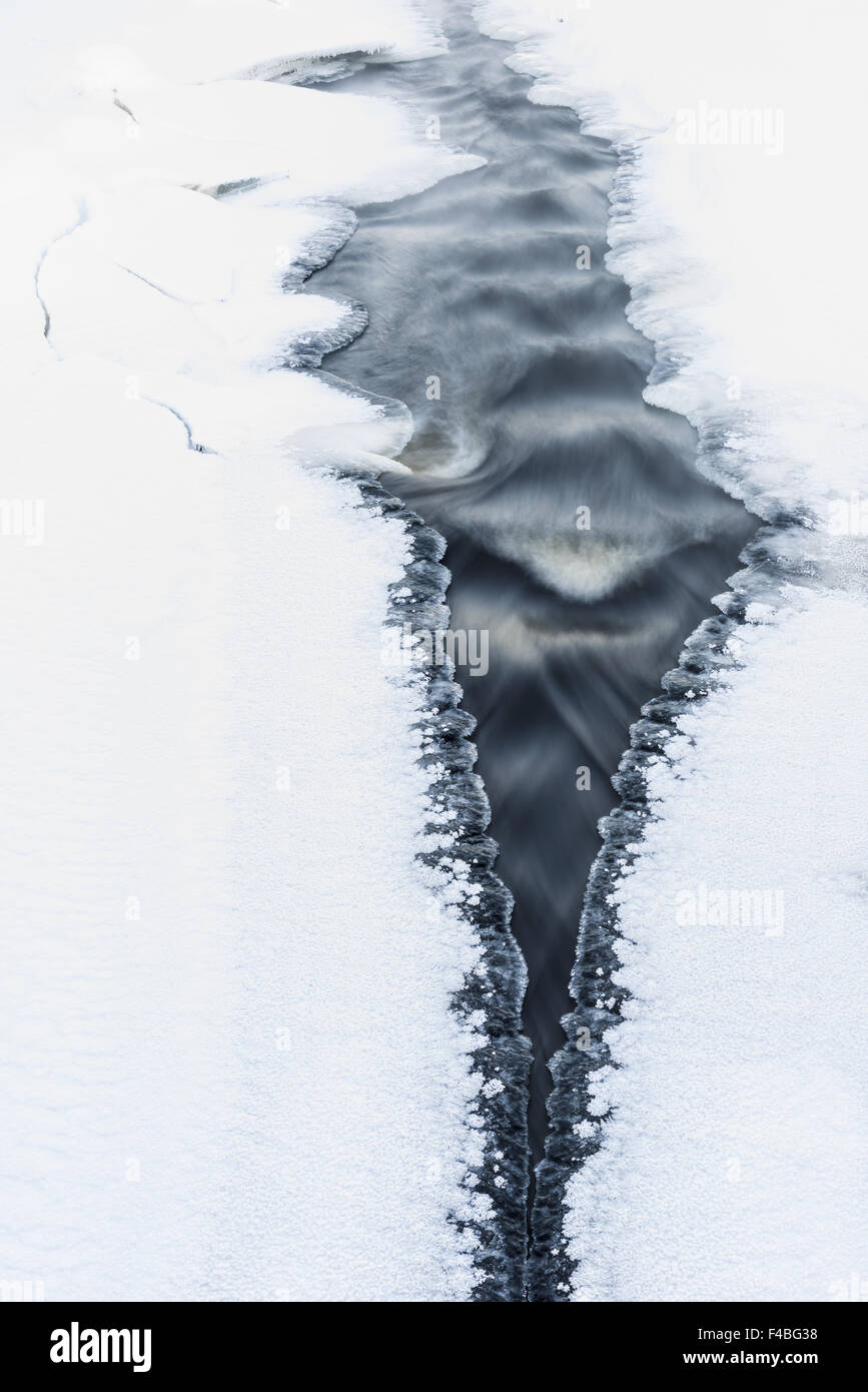 freezing river, Lapland, Sweden Stock Photo - Alamy