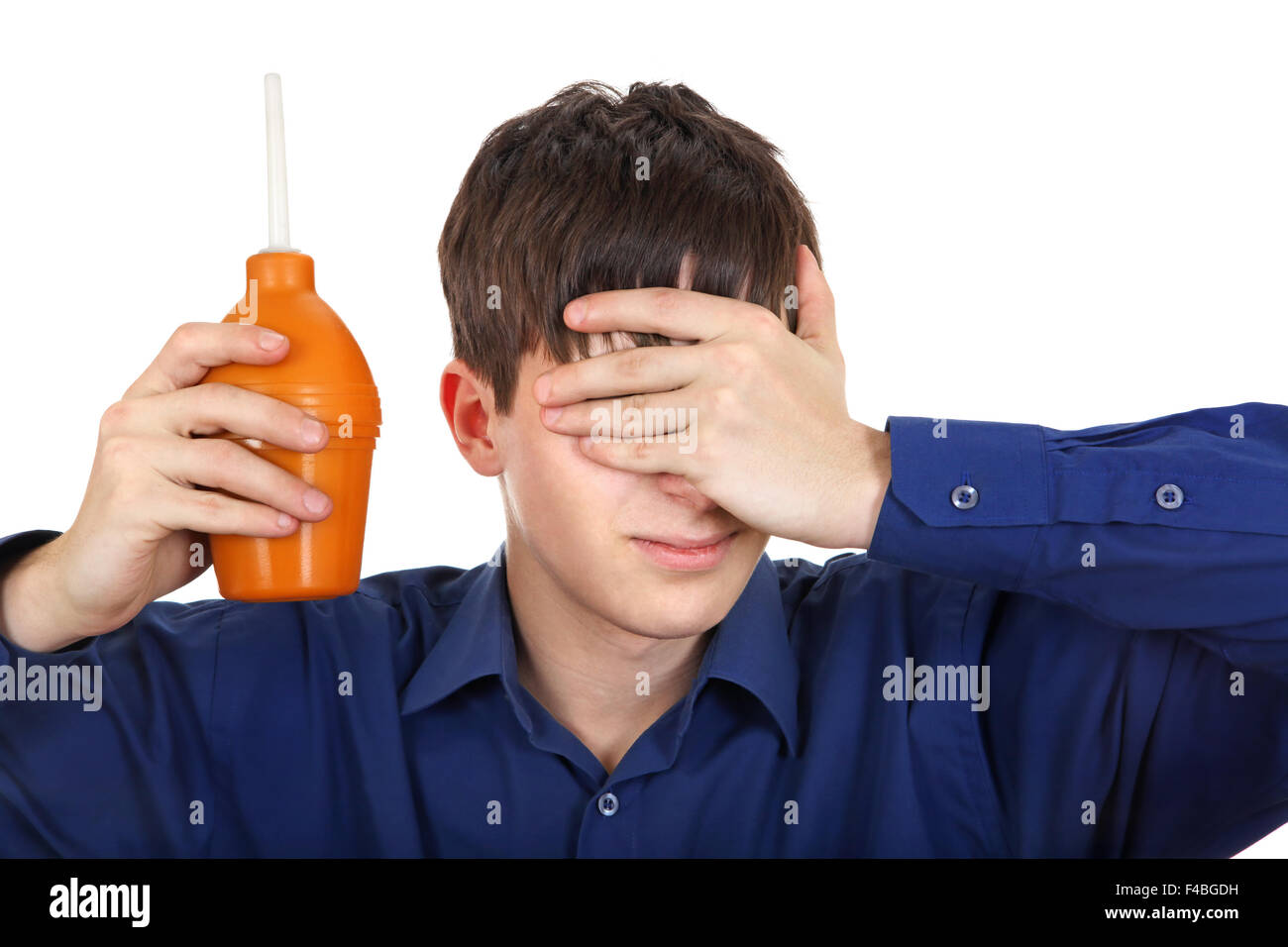 Teenager with Enema Stock Photo - Alamy
