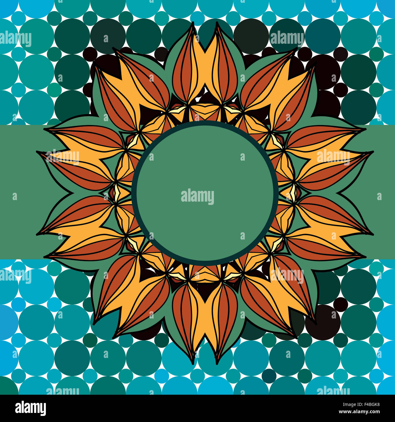 mandala triangle vector Stock Photo - Alamy