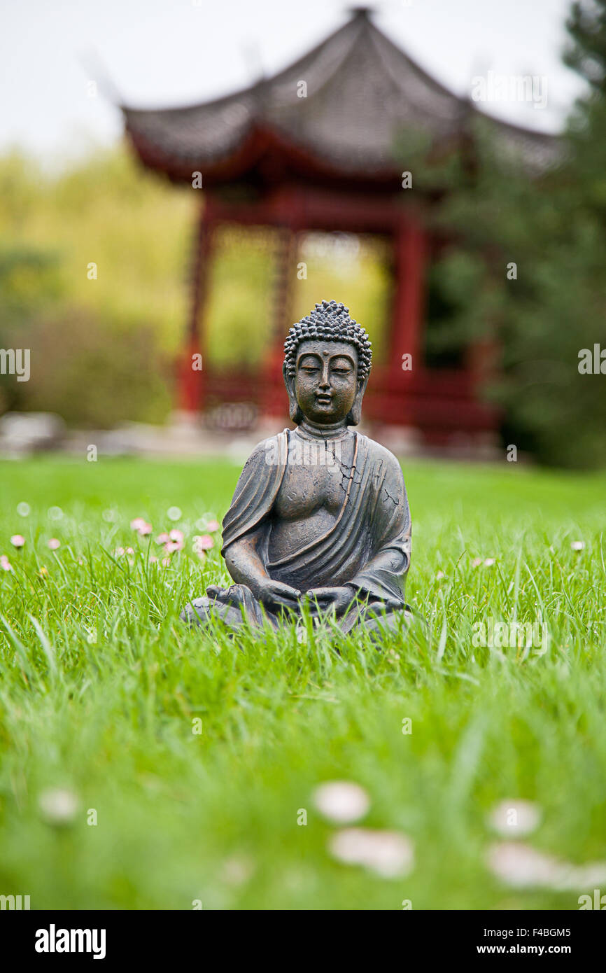 Buddha Meditation in the Garden Stock Photo - Alamy