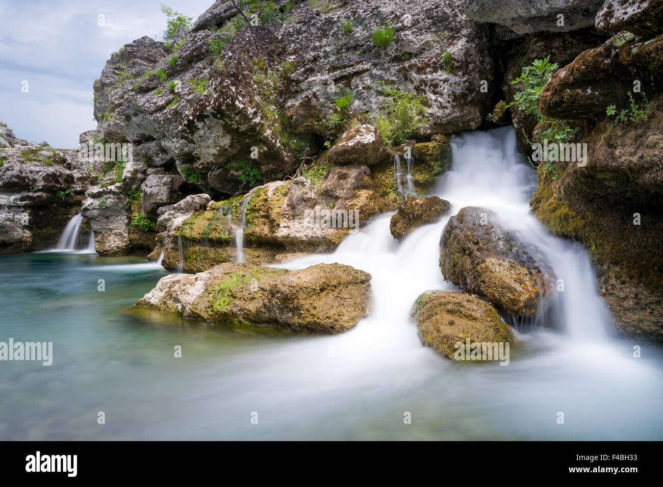 Waterfall of Cijevna river Stock Photo - Alamy