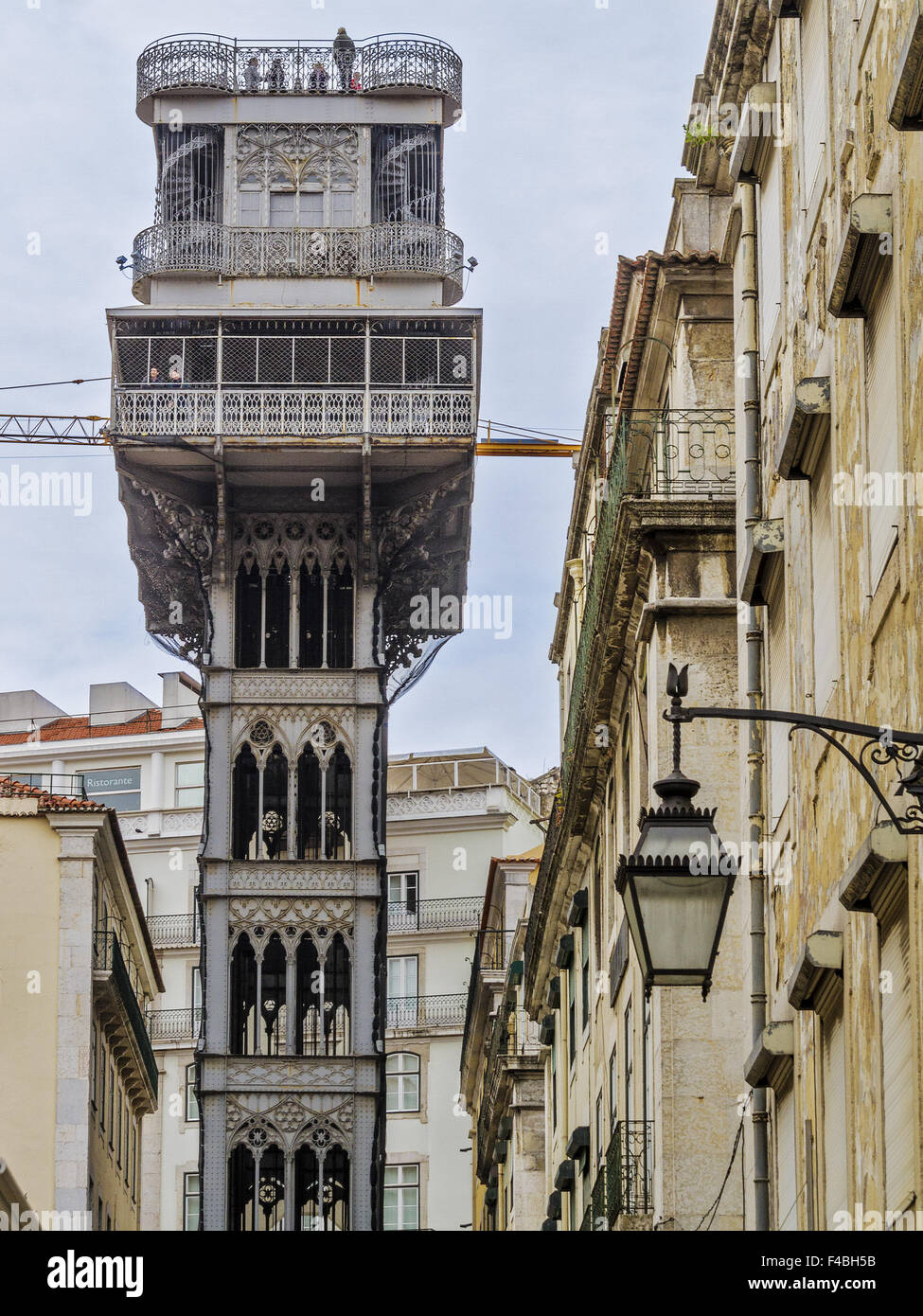 Santa Justa Elevator/Lift Lisbon Portugal Stock Photo - Alamy
